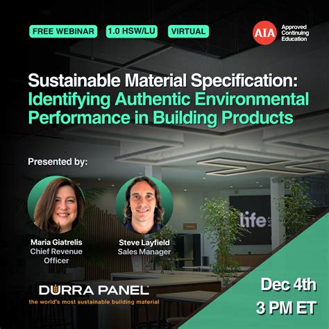 Sustainable Material Specification Identifying Authentic Environmental