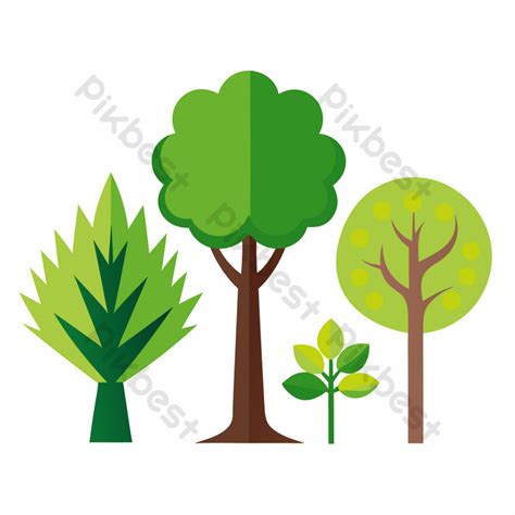 Vector Trees Set Images Png PNG Images EPS Free Download Pikbest