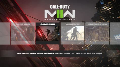 Made A Main Menu For Mwii Inspired By Mw2 Because The One We Have Is