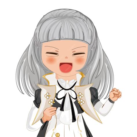 Premium Vector Cute Smiling Girl Illustration Character