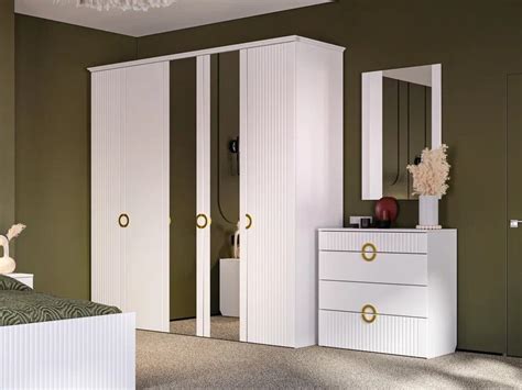 Шкаф 5 ти дверный Миа Белый купить в Якутске онлайн в интернет магазине Саха Мебель