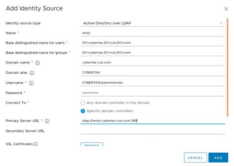 Vmware VCenter Server 6 7 Ldap Will Not Bind UCS Univention Corporate Server Univention