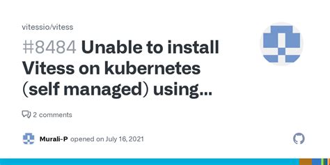 Unable To Install Vitess On Kubernetes Self Managed Using Operator