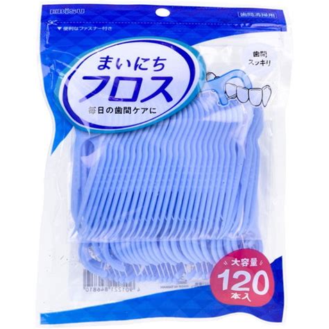 【楽天市場】まいにちフロス 120本入エビス株式会社 歯間フロス オーラルケア フロス 大容量：ライフナビ