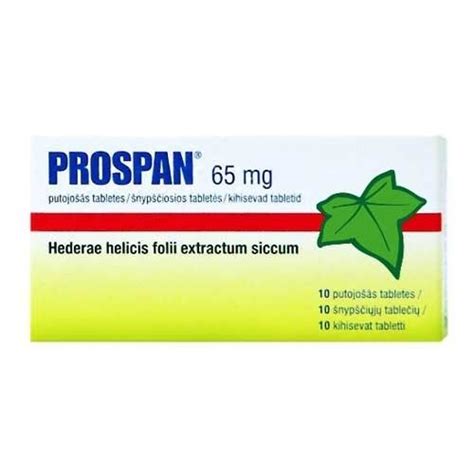 Prospan 65 Mg šnypščiosios Tabletės N10 Camelia