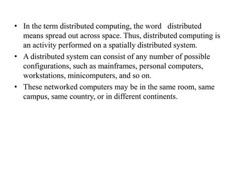 Distributed Computing Ppt