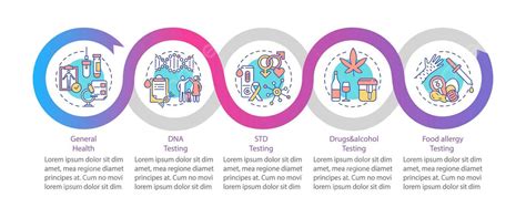 Diagnostic Tests Vector Infographic Template Laboratory Ux Linear