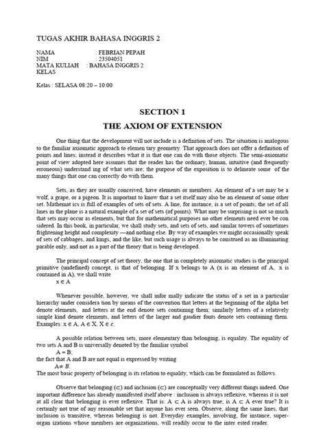 Febrian Pepah Kelas Bahasa Inggris Pdf Set Mathematics Axiom