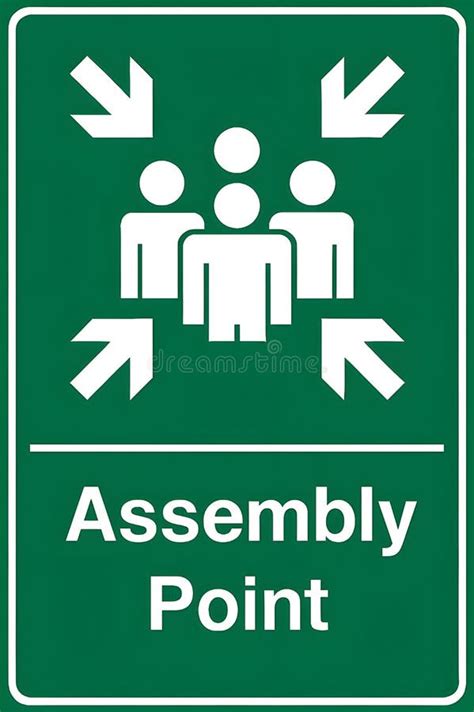 Assembly Point Sign Stock Illustration Illustration Of Sign 418022807