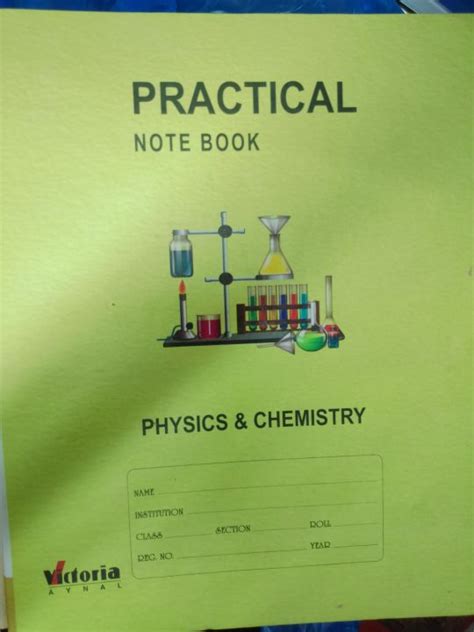 Victoria Practical Khata Physics Or Chemistry 90 Pages 2024 Edition
