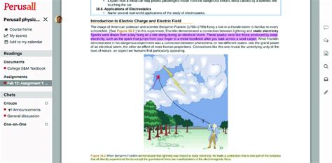 Page Of A Reading Assignment In Perusall Note The Depicted