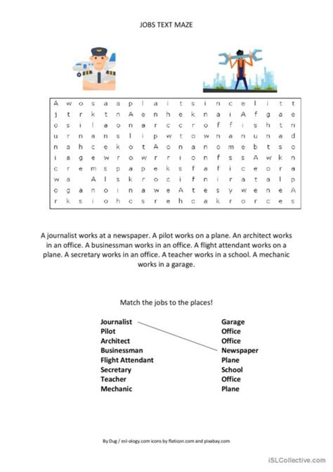 34 Mazes English Esl Worksheets Pdf And Doc
