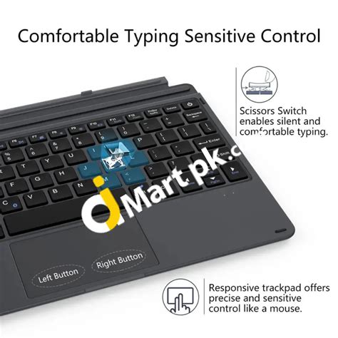 Moko Microsoft® Surface Wireless Bluetooth Keyboard 7 Color Led Backli Ajmartpk