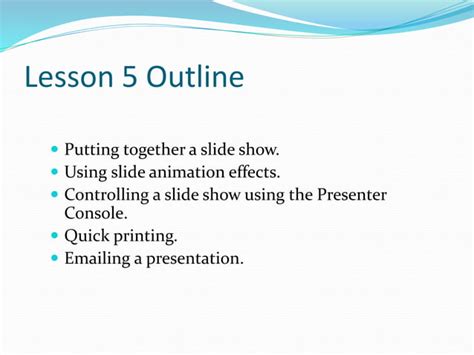 Libre Office Impress Lesson 5 Slide Shows And Animations Ppt