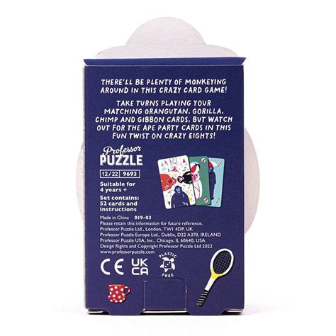 Professor Puzzle Crazy Apes Card Game Midoco Art And Office Supplies