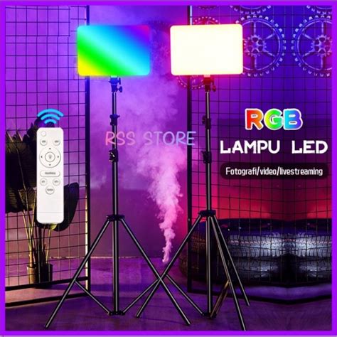 Jual Lampu Rgb Lampu Foto Led Rgb Lampu Lighting Hp Kamera Lighting Studio Tripod Lampu Konten