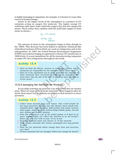 Ncert Book For Class 10 Science Chapter 15 Our Environment