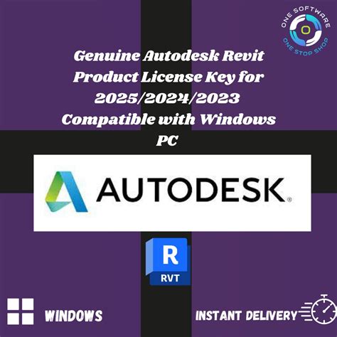 Authentic Autodesk Revit Product License Key 2025 2024 2023 Revit For Windows Pc Login Using