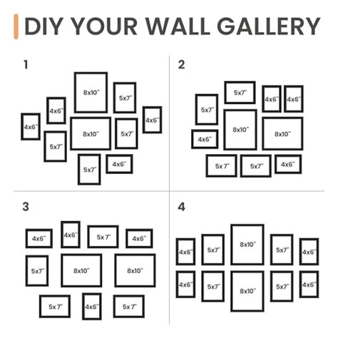 Upsimples 10 Pack Picture Frames Collage Wall Decor Gallery Wall Frame