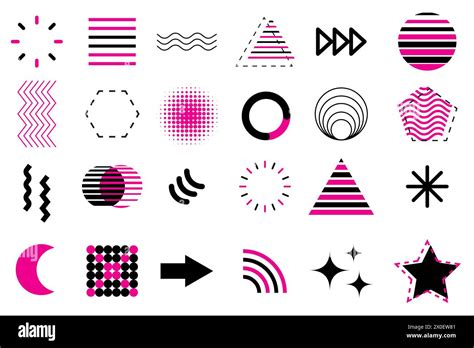 Vibrant Pink Accents Dynamic Visuals Abstract Black Patterns Expressive Geometric Shapes