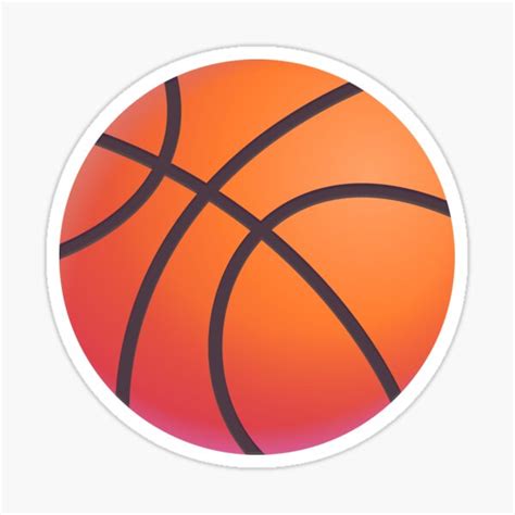 Basketball Emoji Big Sticker By Abroaddesigns Redbubble