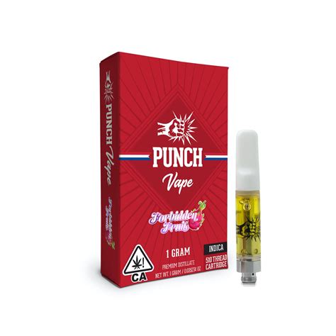 1 Gram Thc Vape Cartridge Forbidden Fruit By Punch Vape Indica 90