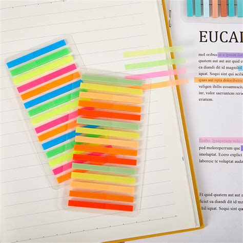 300 시트 컬러 자기 접착 메모 패드 스티커 책갈피 인덱스 스티커 마커 메모 스티커 종이 사무실 학교 용품 노트북 및 쓰기 패드