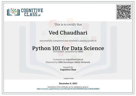 ved chaudhari on linkedin cognitiveclass datascience
