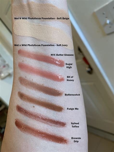 Nyx Butter Gloss Swatches 2022