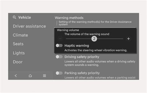 Rear Cross Traffic Collision Avoidance Assist Settings