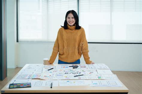 Group Of Asian Creative Team Programing Designers Participate In All Phases Of The Ux Ui Design