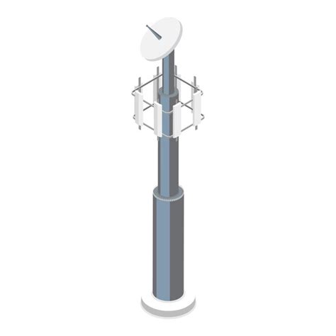 Premium Vector 3d Isometric Flat Vector Set Of Telecom Towers Communicating Radio