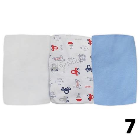 Комплект 3бр чаршафи за бебешка количка