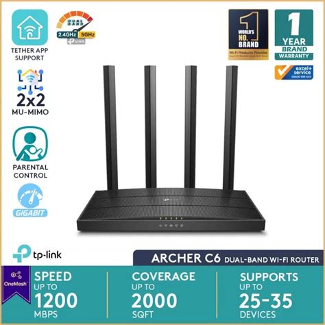 WiFi Router Dual Band Gigabit Wireless MU MIMO Tp Link Archer C AC Bosbd Com