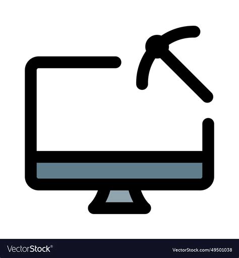 Data Mining Or Extracting From Desktop Royalty Free Vector