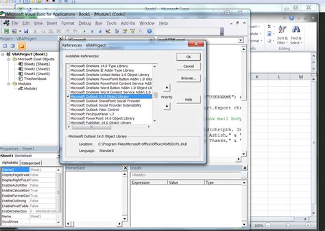 Vba Send An E Mail From Excel Using Ms Outlook And Html Useful Code