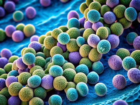 Streptococcus Pneumoniae Bacteria Detailed Sem Image Unveiling Unique