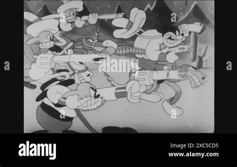 1933 In This Animated Film Cubby And His Girlfriend Are Attacked By A Bandit In An Old West