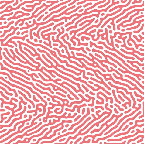 Premium Vector Monochrome Reaction Diffusion Organic Wavy Line Shapes Abstract Turing Pattern