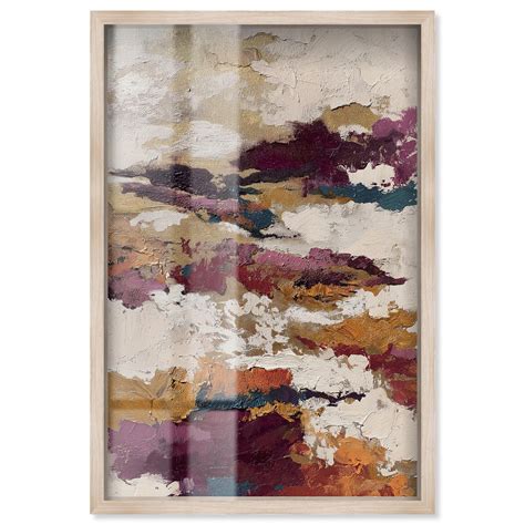 Nebula Ii Shadowbox Print Boho Wall Decor By Art Remedy Blonde Frame
