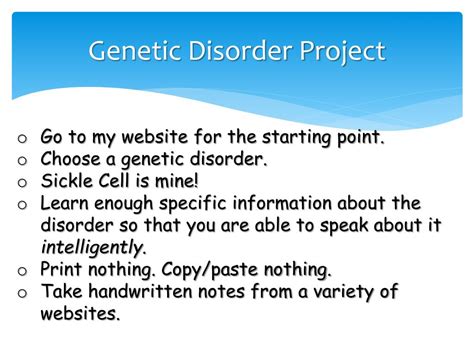 Genetic Disorders Biology Project At Terrance Mitchell Blog