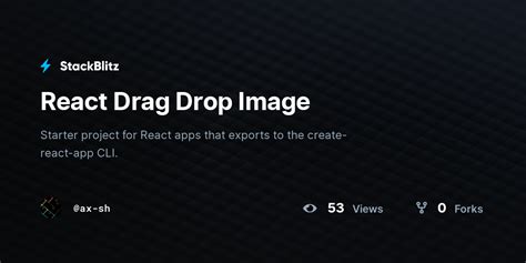 React Drag Drop Image Stackblitz