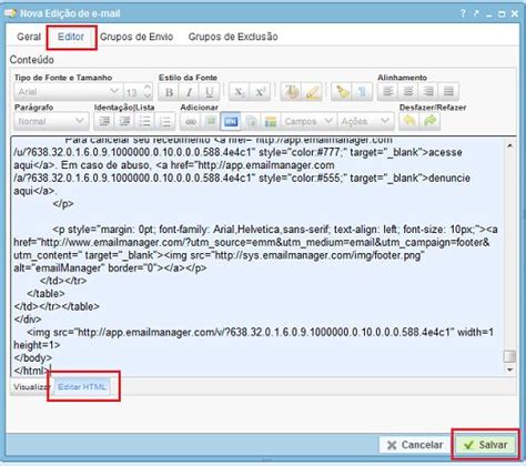 Email Marketing Fácil Como Inserir Código Html Em Nova Edição