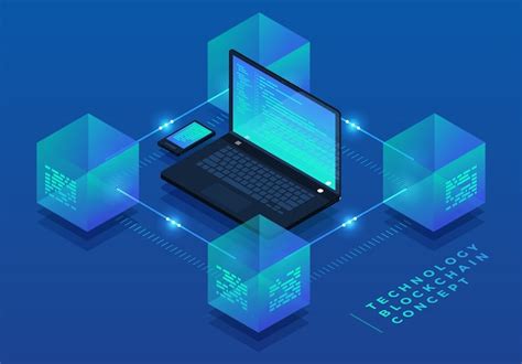 Premium Vector Flat Design Concept Blockchain And Cryptocurrency Technology