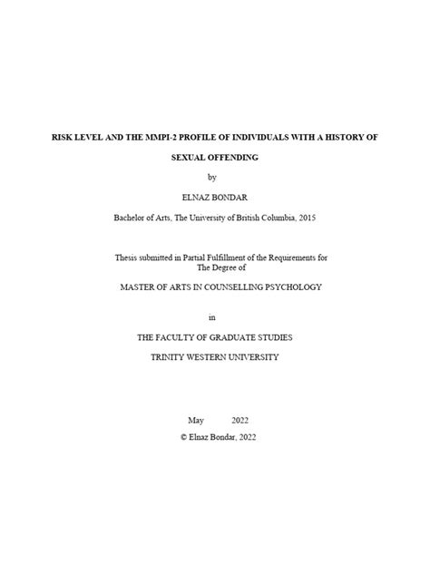 48 84 Mmpi 2 Pdf Sex Offender Psychopathy