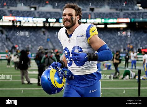 Los Angeles Rams Tight End Colby Parkinson 86 Reacts After An Nfl Football Game Against The