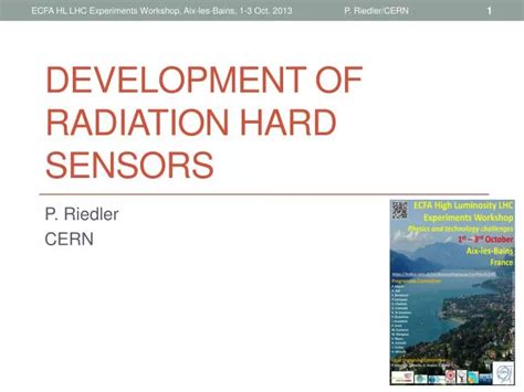 Ppt Development Of Radiation Hard Sensors Powerpoint Presentation
