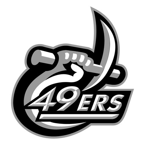 Black And White 49ers Logo