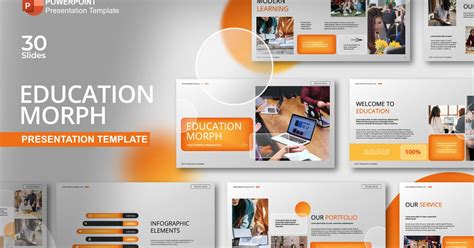 Education Neumorphic Powerpoint Template Incl Morph And Glassmorph Envato