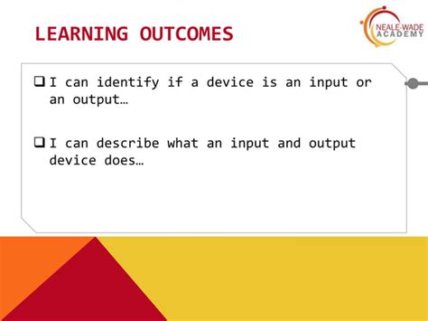 Lesson 1 Inputs And Outputs Pptx Computer Peripherals Computing